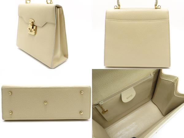 GUCCI グッチ レディロック2wayショルダー ベージュ レザー GUCCI グッチ レディロック2wayショルダー ベージュ レザー