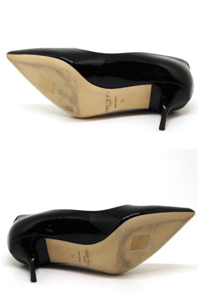 JIMMY CHOO ジミーチュウ パンプス ブラック パテント JIMMY CHOO ジミーチュウ パンプス ブラック パテント
