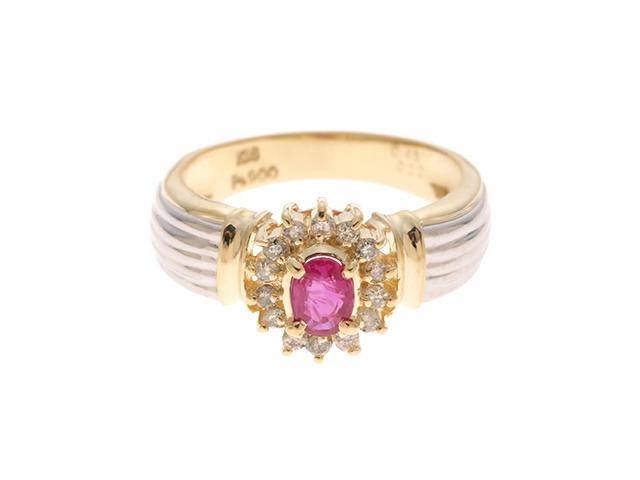 JEWELRY ジュエリーリング K18/PT900/R0.42/D0.22/4.2g/#12【471】N の購入なら「質」の大黒屋（公式）