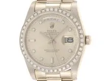 ROLEX ロレックス デイデイト 18049A シルバー ホワイトゴールド メンズ 自動巻き 研磨済み （2143400198729）【200】 の購入なら「質」の大黒屋（公式）