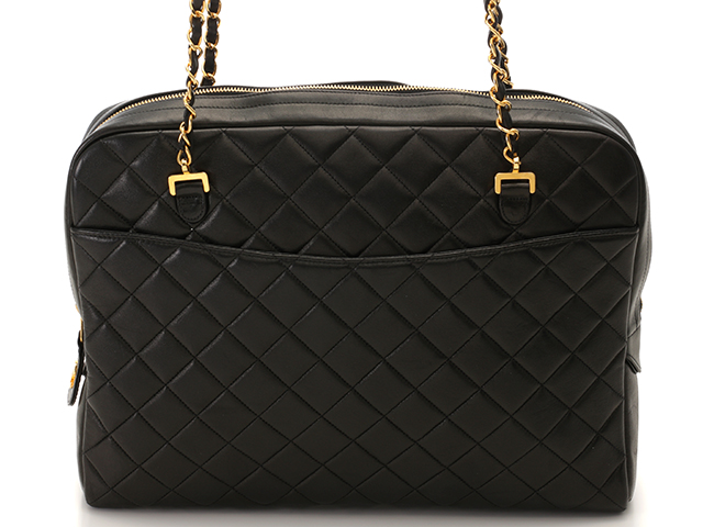 CHANEL シャネル マトラッセ チェーンショルダーバッグ ブラック CHANEL シャネル マトラッセ チェーンショルダーバッグ ブラック