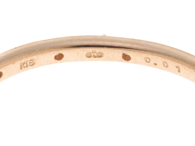 ete エテ ピンクゴールド ダイヤモンド リング K18PG D0.01 1.2g 12.5号【430】2143800124403 の購入なら「質」の大黒屋（公式）