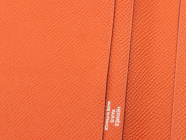 HERMES エルメス 財布 MC2フレミング ヴォーエプソン オレンジ HERMES エルメス 財布 MC2フレミング ヴォーエプソン オレンジ