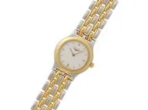 LONGINES ロンジン フラッグシップ GP/SS ベージュ L7.147.3 クォーツ レディース 2147200566450 【200 ...