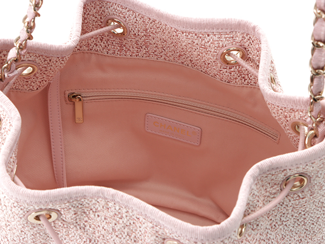 CHANEL シャネル ドーヴィル 巾着チェーン ショルダーバッグ CHANEL シャネル ドーヴィル 巾着チェーン ショルダーバッグ