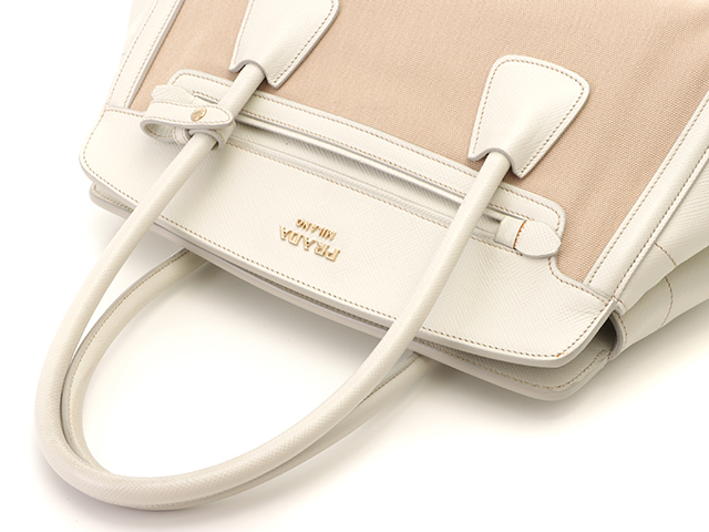 PRADA プラダ 2WAYショルダーバッグ サフィアーノ/キャンバス PRADA プラダ 2WAYショルダーバッグ サフィアーノ/キャンバス