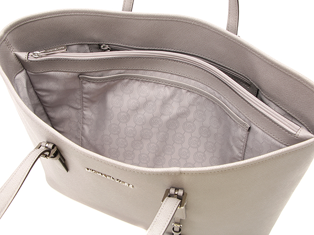 MICHAEL KORS マイケルコース トートバッグ グレー レザー MICHAEL KORS マイケルコース トートバッグ グレー レザー