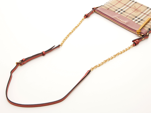 BURBERRY バーバリー ショルダーバッグ PVC チェック柄 BURBERRY バーバリー ショルダーバッグ PVC チェック柄