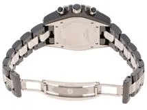 CHANEL シャネル 腕時計 J12 クロノグラフ H1706 セラミック/ステンレス ベゼル/ブレスレットダイヤモンド ブラック文字盤 ...