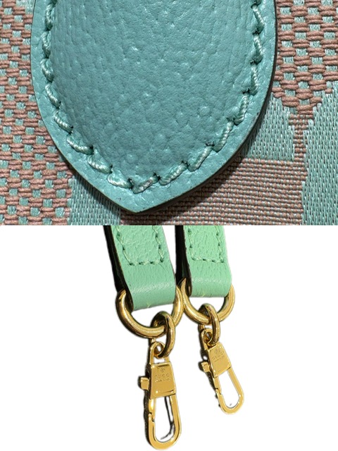 GUCCI グッチ ジャンボGG 2wayミニトート グリーン キャンバス GUCCI グッチ ジャンボGG 2wayミニトート グリーン キャンバス