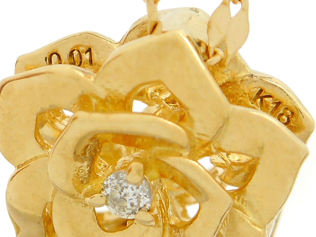 JEWELRY 貴金属・宝石 ネックレス コインネックレス K18 K24 ゴールド ダイヤモンド0.01ct D0.01ct 花モチーフ ハローキティ エリザベス2世 ...