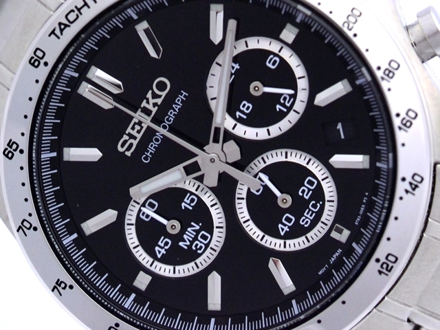 SEIKO セイコー スピリット SBTR013 ステンレス クロノグラフ 10気圧防水 男性用クオーツ時計【473】 の購入なら「質」の ...
