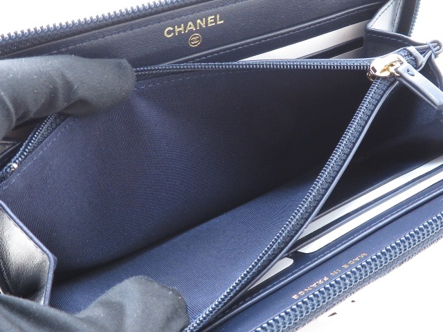 CHANEL シャネル ボーイシャネルラウンドファスナー長財布 CHANEL シャネル ボーイシャネルラウンドファスナー長財布