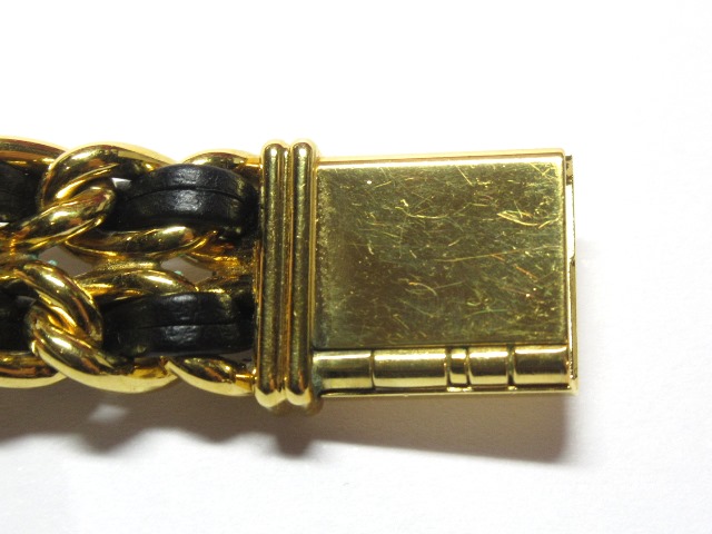 CHANEL シャネル プルミエールL H0001 GP/レザー ブラック文字盤 CHANEL シャネル プルミエールL H0001 GP/レザー ブラック文字盤